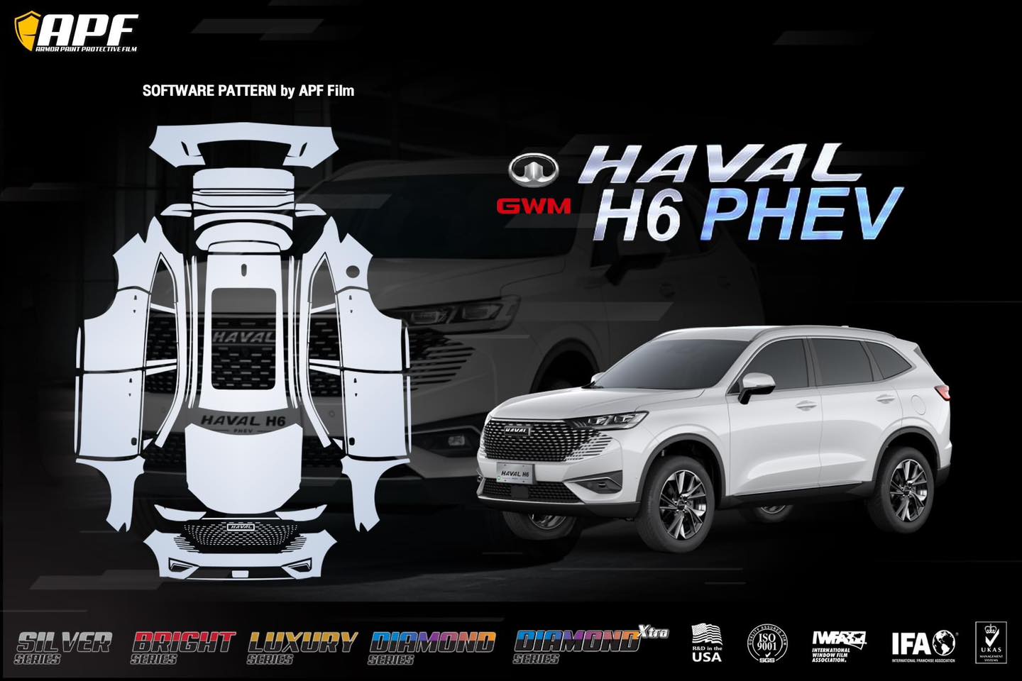 Haval H6 PHEV 2022 ฟิล์มใสกันรอยทั้งภายนอกรอบคันและภายในครบเซ็ต - P ...